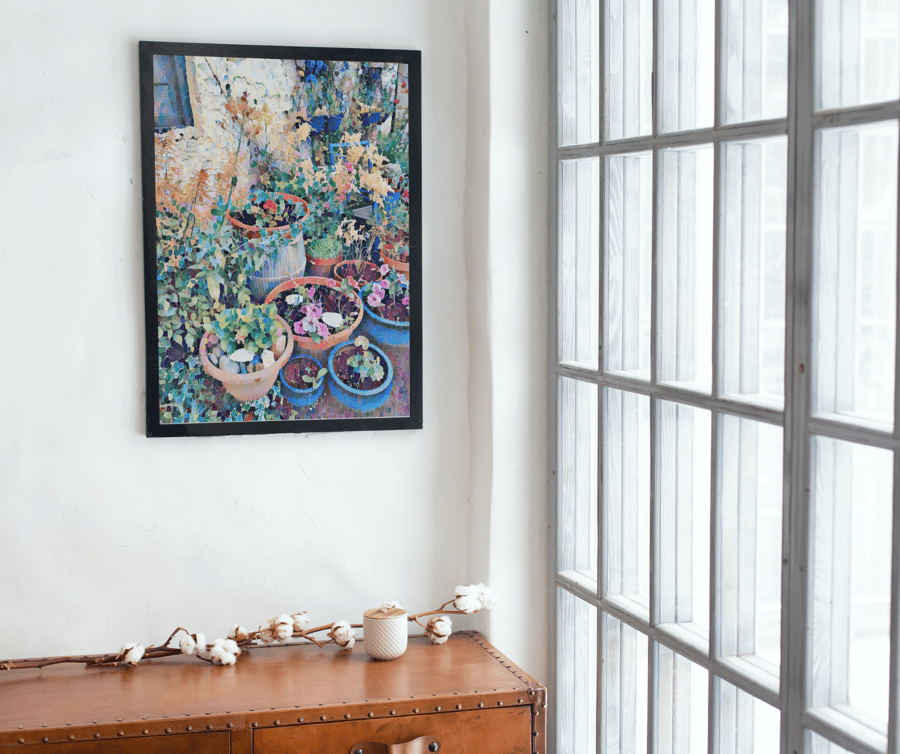 Garden Flowers Photograph With Country Kitchen ... - Folksy