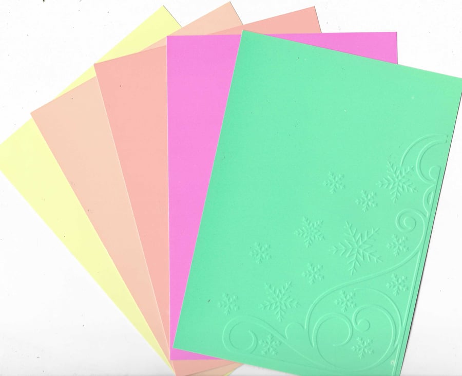 Embossed Card & Paper. 10 Sheets. 5"x7... - Folksy