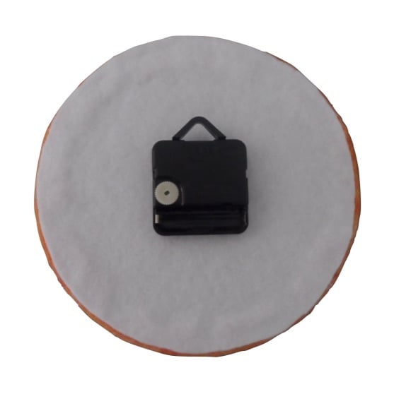 Felted clock, 20cm, in orange shades - Folksy