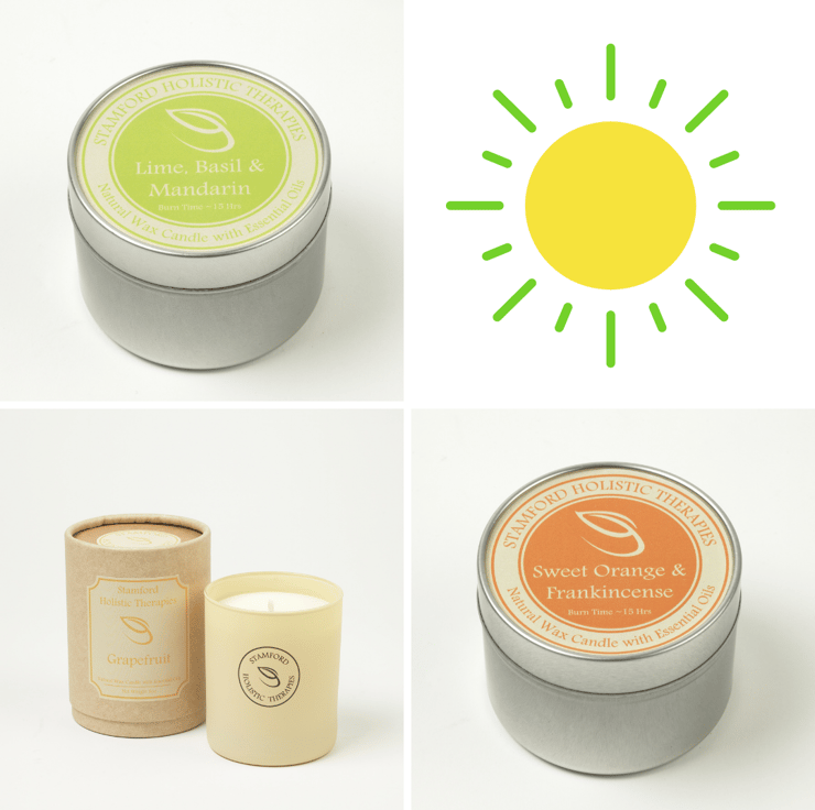 Citrus Candle Collection Gift Basket - Folksy