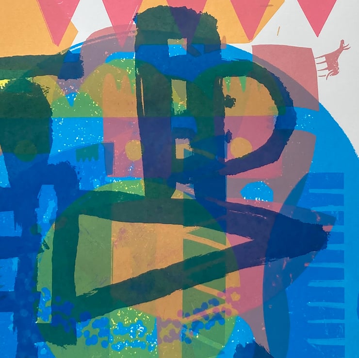 Donkey Confusion No.2 A2 collage screenprint - Folksy