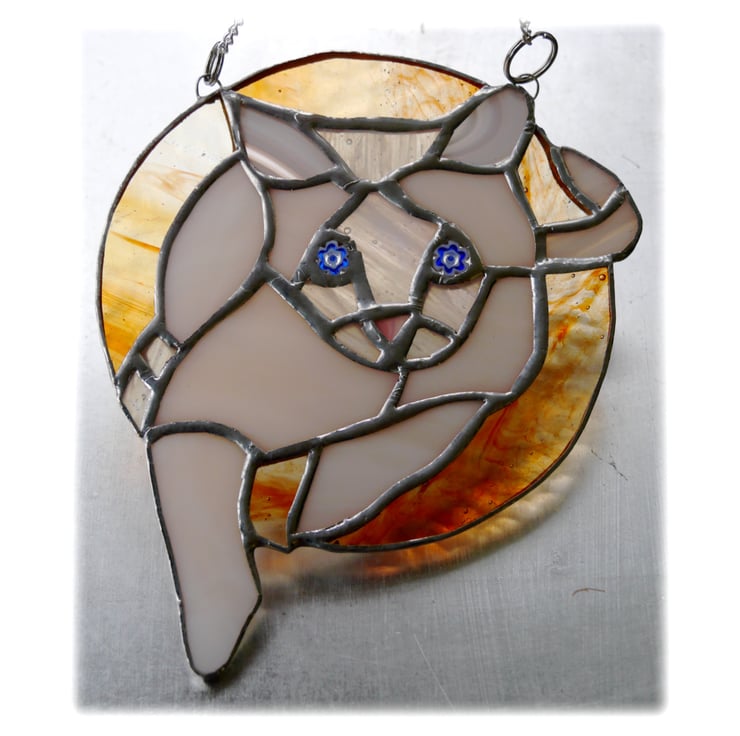 Siamese Cat Suncatcher Stained Glass 010 - Folksy