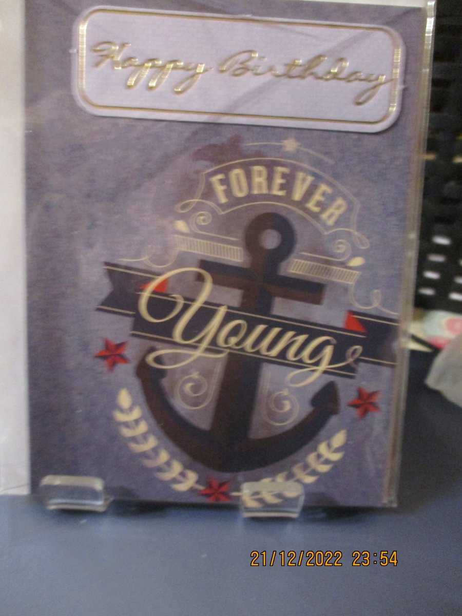 Happy Birthday Forever Young Card - Folksy