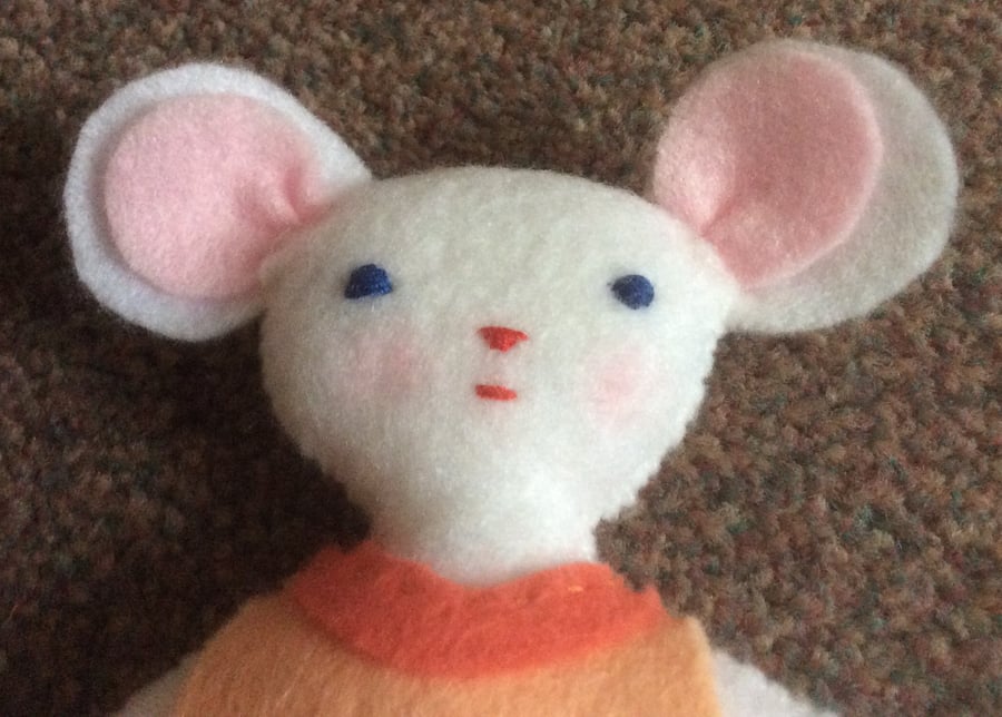 Hand Stitched Felt Mouse - Folksy
