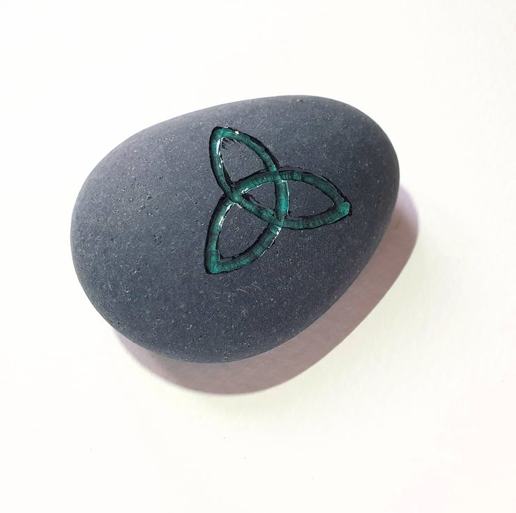 Love Token Stone, Symbol Of Love Stone, Celtic ... - Folksy
