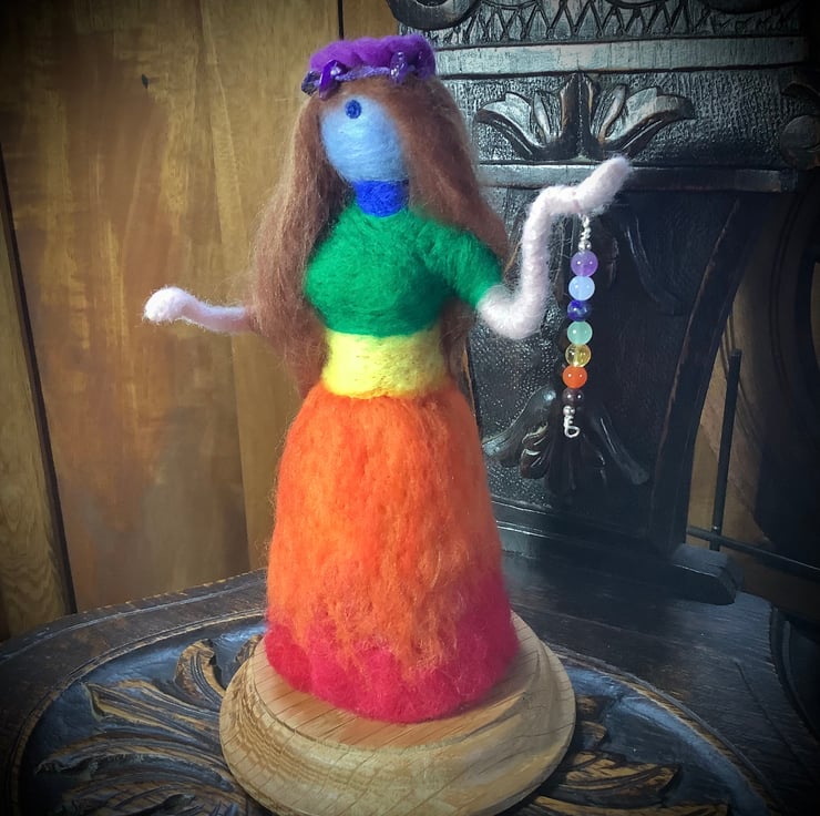 Needle Felted Chakra Mother-of-All - Folksy