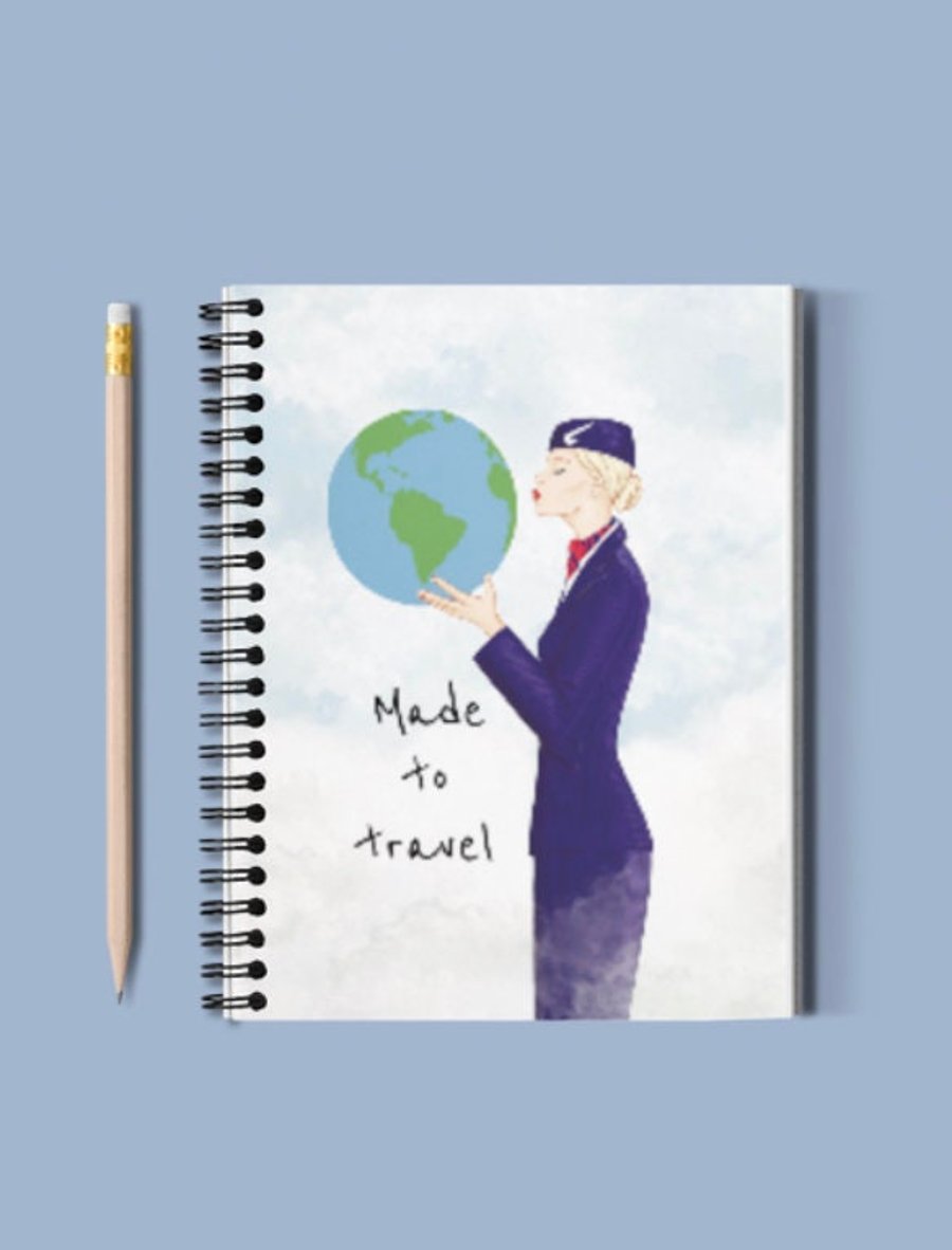 British Airways Cabin Crew Spiral Bound Noteboo... - Folksy