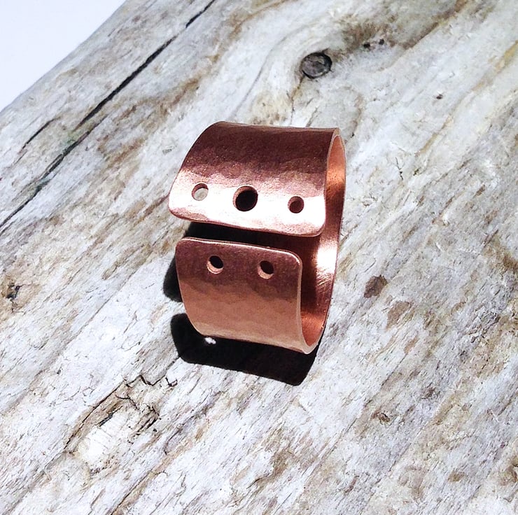 Handmade Open Copper Ring UK Size R - S (RGCUOP... - Folksy