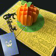 Pop up Halloween Pumpkin Card - Folksy