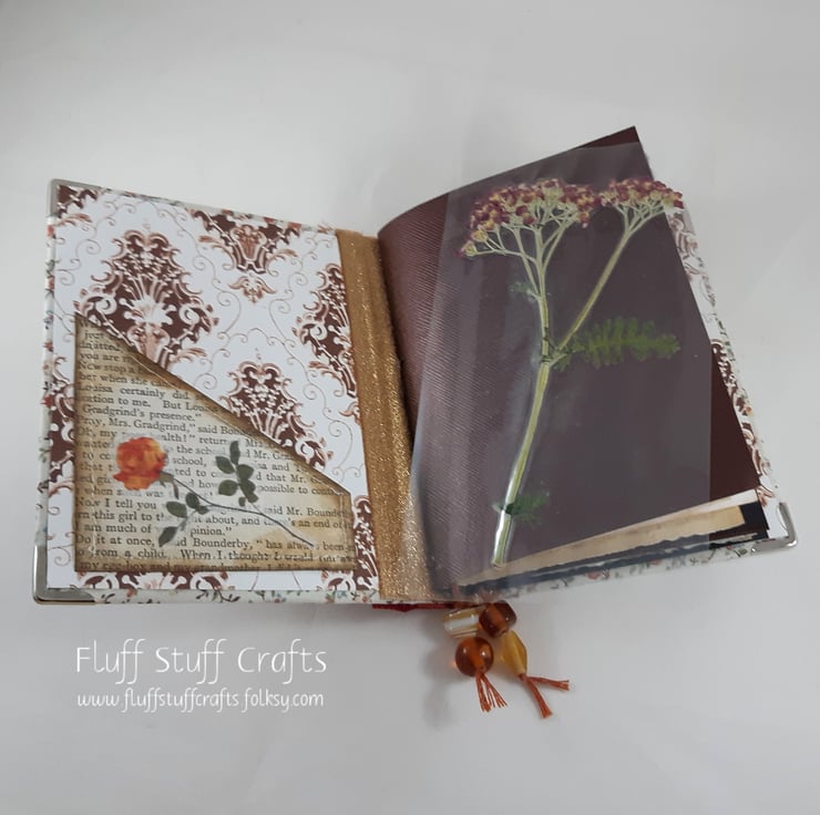 Set of 2 small notebooks, junk journals, handmade - Folksy