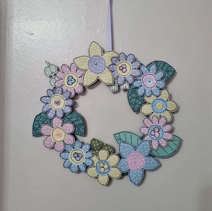 Spring Flowers Wreath - Folksy