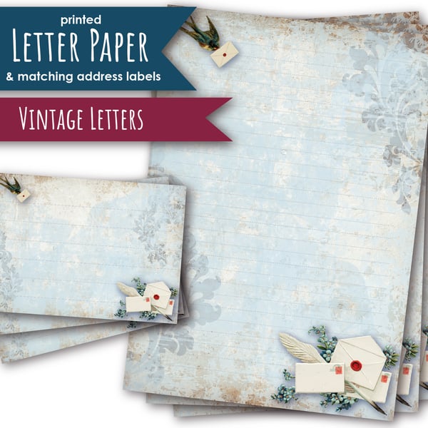 Letter Writing Paper Vintage Letters - Folksy
