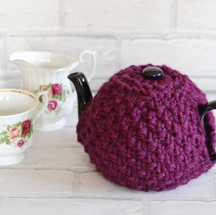 Tea Cosy Cover 24 Colours Super Chunky Knitted ... - Folksy