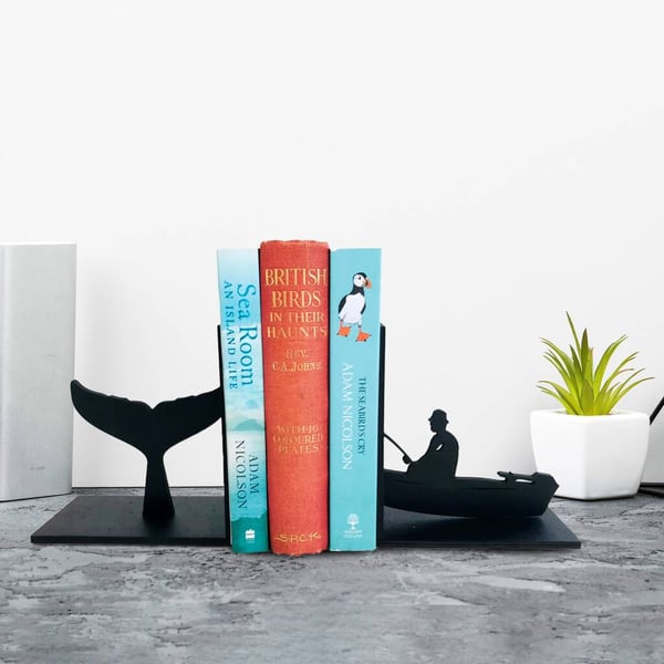 The Whale Bookends - Folksy