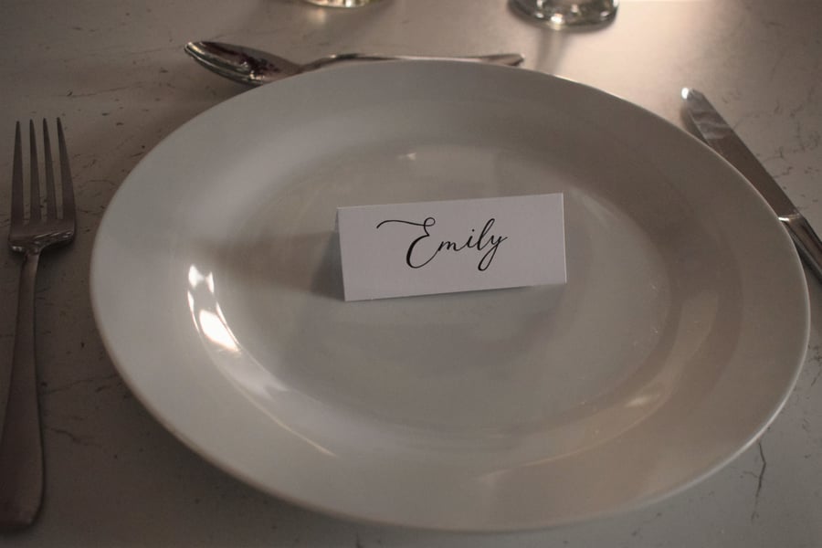 10x Personalised Handwritten Calligraphy Table ... - Folksy