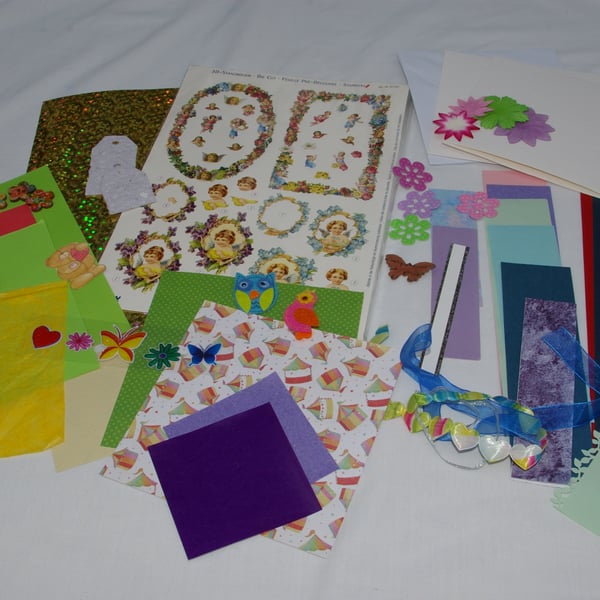 Paper Crafting pack for Card Making - Folksy