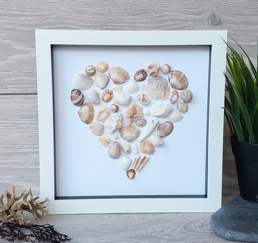 Cornish shell heart - Folksy
