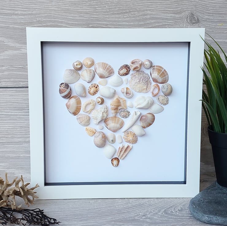Cornish shell heart - Folksy