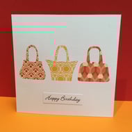 Handbag Birthday Card - Folksy