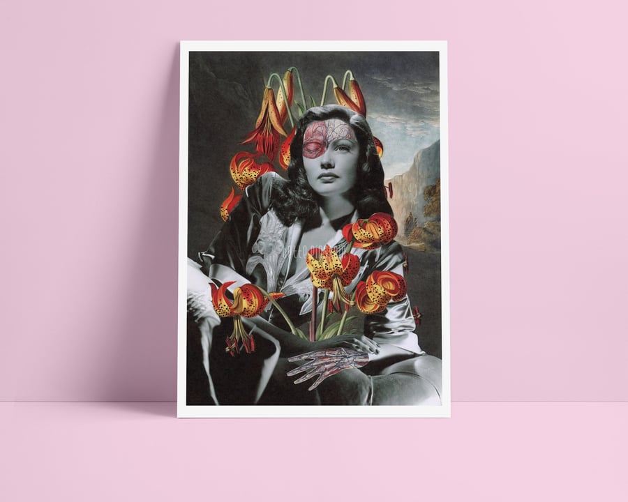 Gene - Surrealism Collage Art Print - Folksy