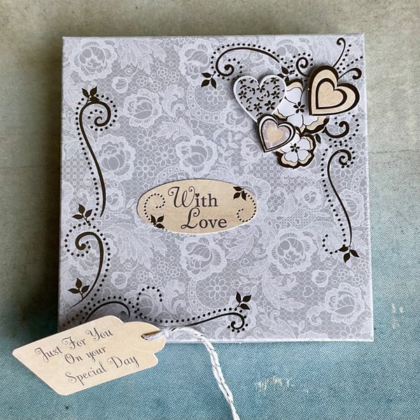 Gift box for a Wedding or Anniversary - Folksy