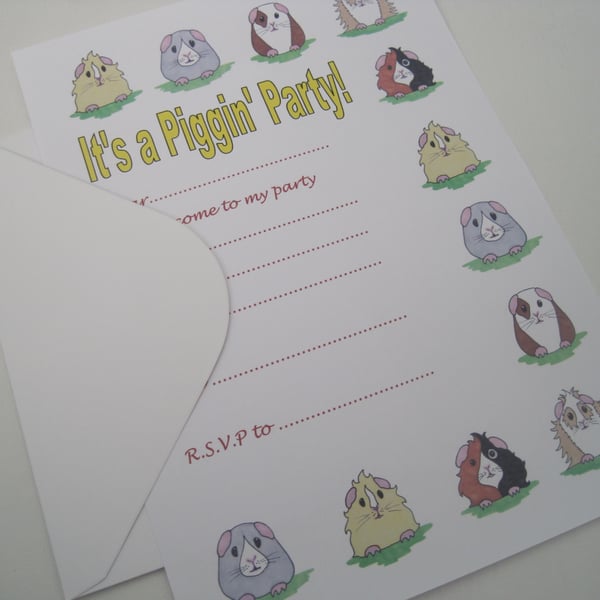 Party Invitation - Folksy