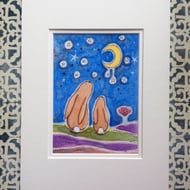 Stargazers mounted print Jo Roper - Folksy