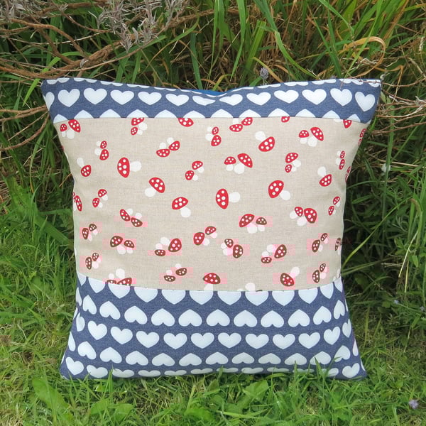 Spring Cushion. Complete with feather pad. SALE. - Folksy
