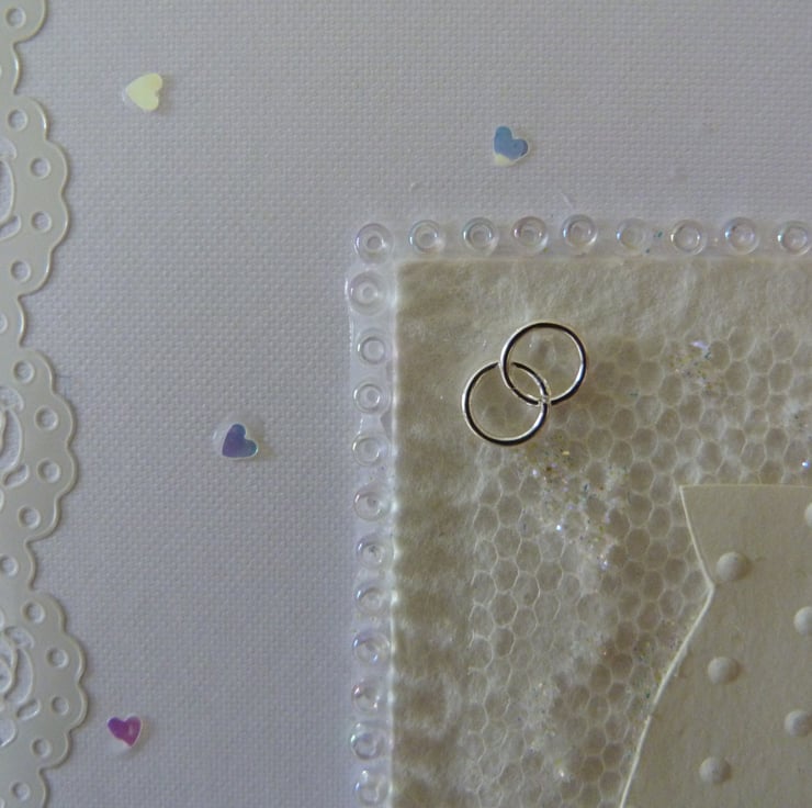 Wedding Dress Wedding Card - Folksy