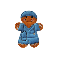 Anaesthetist or Scrub Nurse Gingerbread Character - Folksy