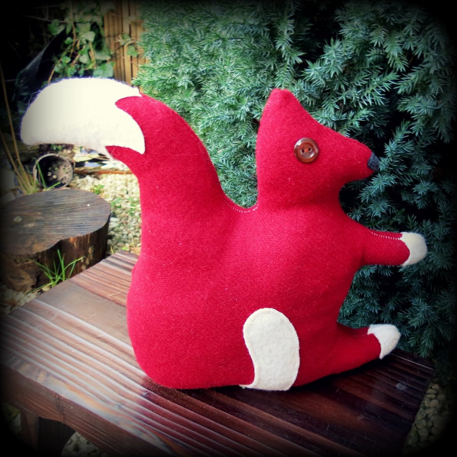 SALE!!! A squirrel doorstop. Squirrel bookend. - Folksy