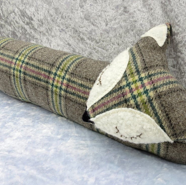 Fox draught excluder, draft stopper, 103cm, 850... - Folksy