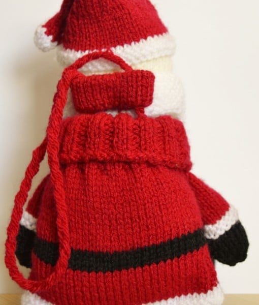 Santa Gift Bag Knitting Pattern - Folksy
