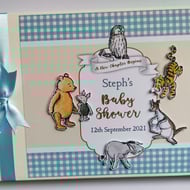 Classic Winnie the Pooh boy baby shower guest B... - Folksy