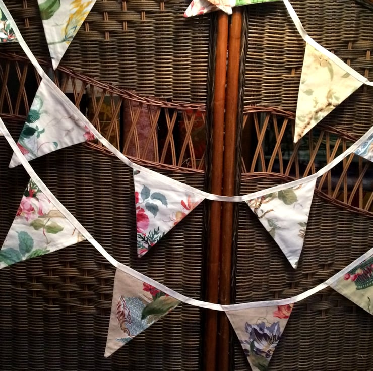 6m LONG Beautiful Floral Bunting - perfect for ... - Folksy