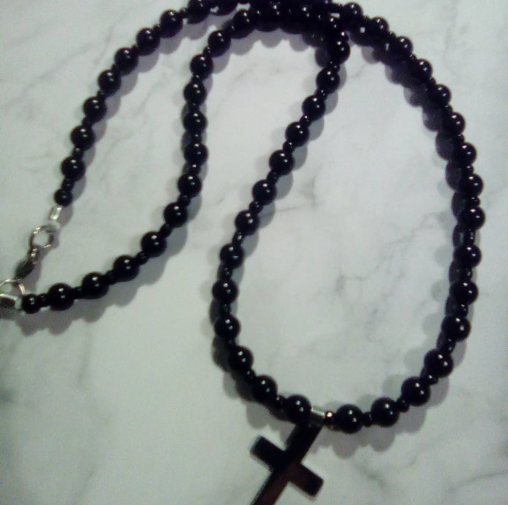 Beaded Cross - Folksy