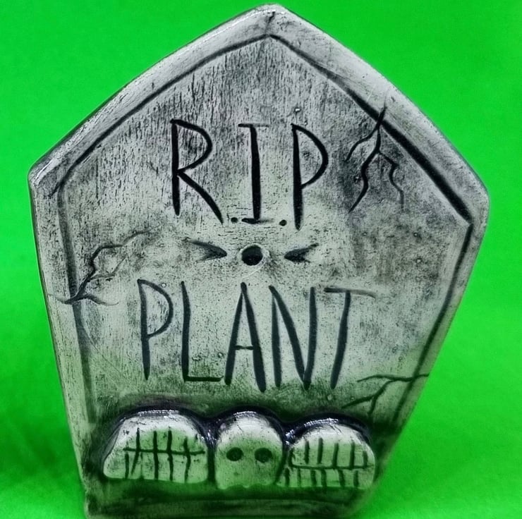 Gravestone plant pot - RIP gothic goth Dracula ... - Folksy