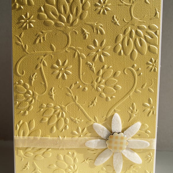 Sunny yellow Daisy card - Folksy