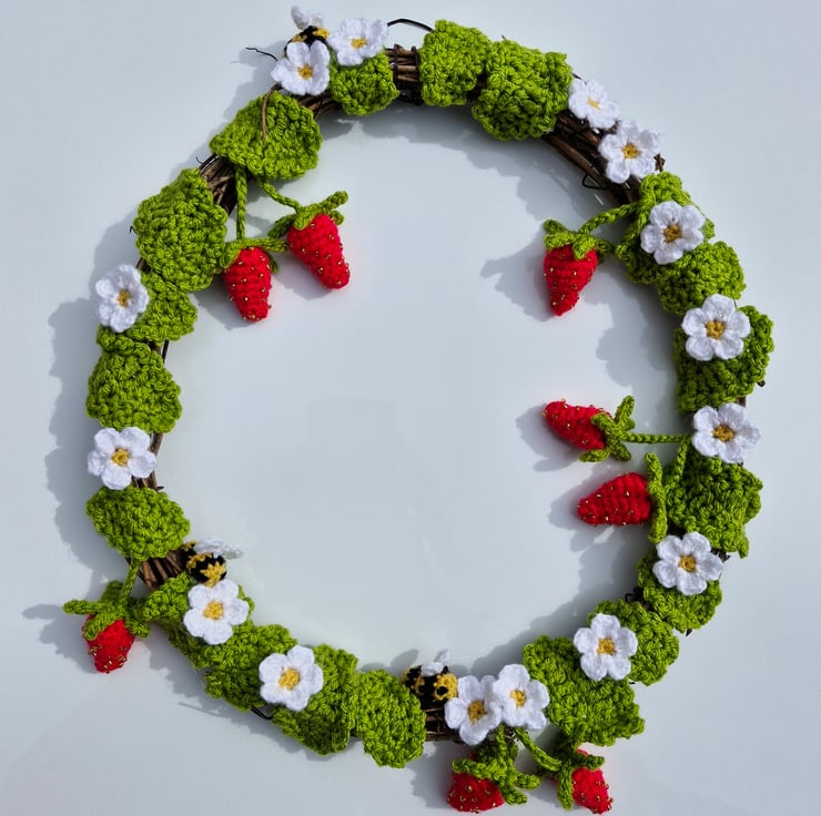 Handmade crocheted bees and sparkling beaded st... - Folksy