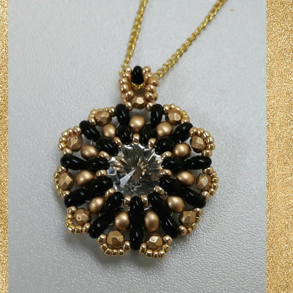 Handmade Swarovski Crystal Jewellery Pendant Ne... - Folksy