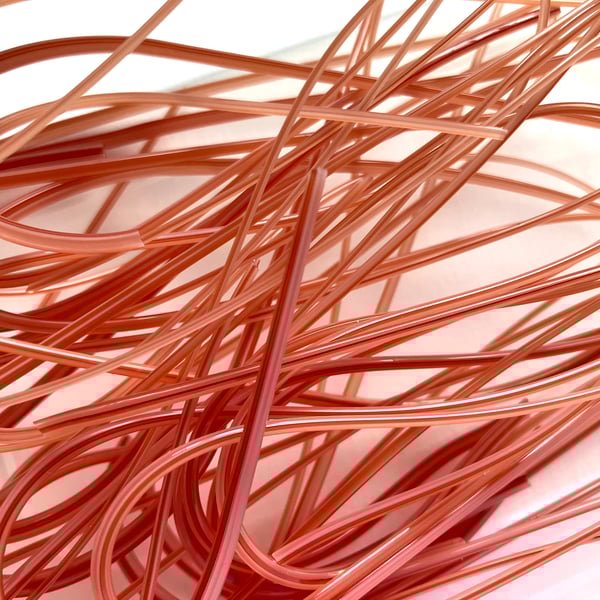 50g Coral pink Bullseye 90coe glass Vitrigraph ... - Folksy