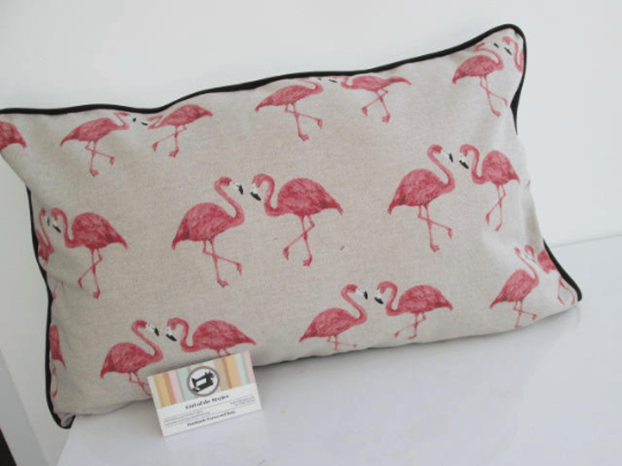 Flamingo Cushion - Folksy