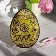 Large Easter Egg - Stained Glass decoration, Ea... - Folksy