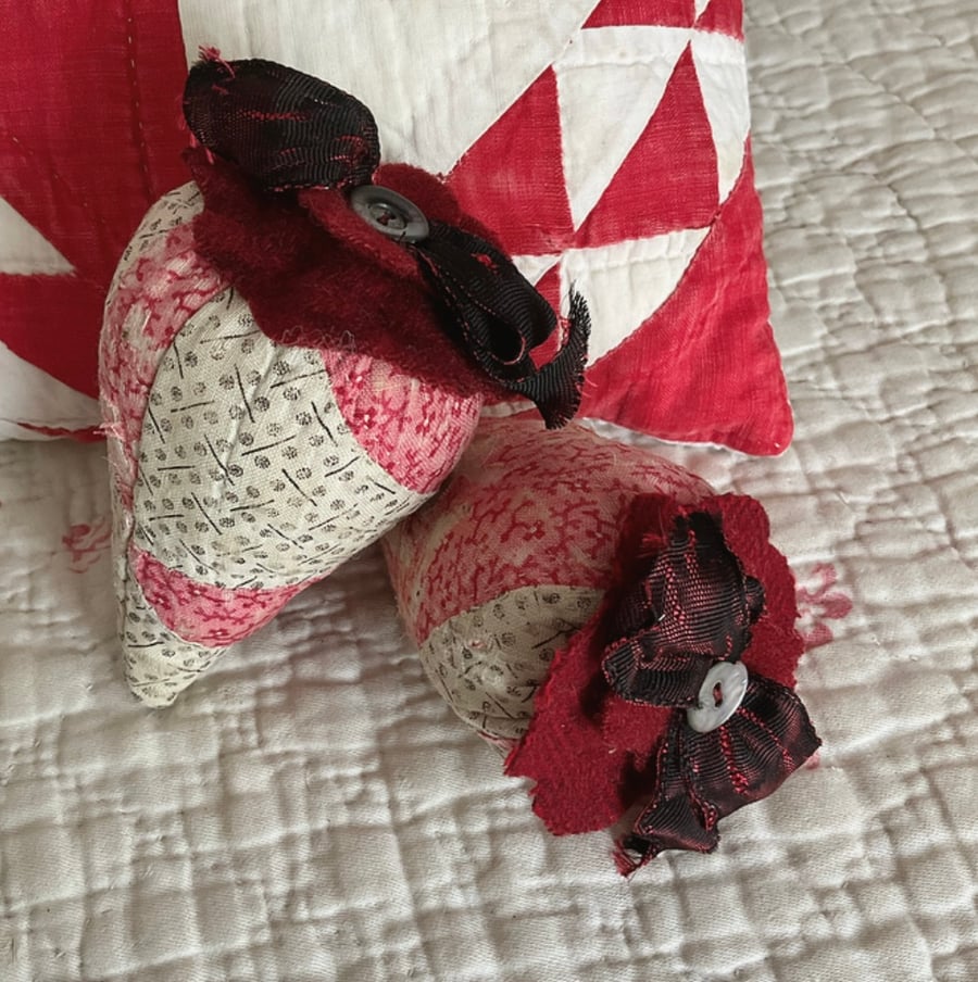 Strawberry pin cushion or bowl filler - Folksy