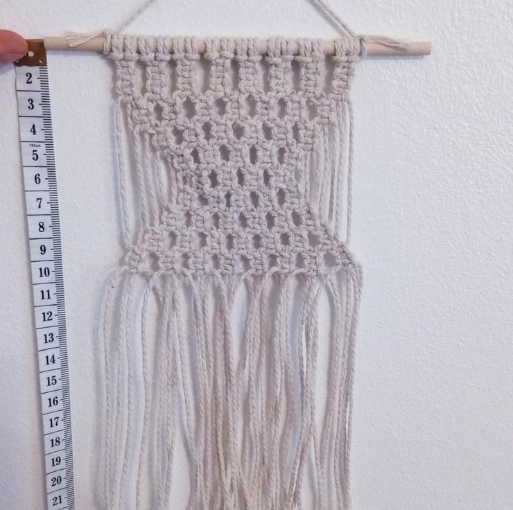 Small 100% Cotton Natural Beige Macrame Wall Ha... - Folksy