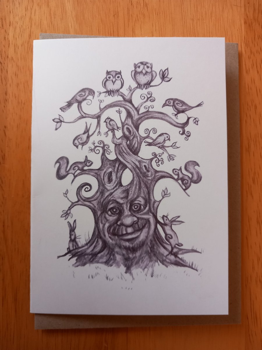 The Tree House Greeting Card - Folksy