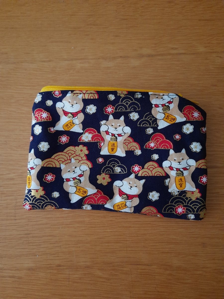 Coin Purse - Lucky Waving Cats - Folksy
