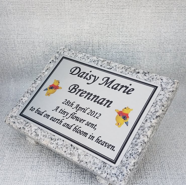 Baby Child infant Memorial Grave Marker Plaque ... - Folksy