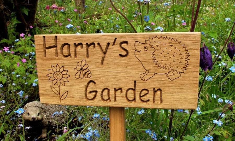 Personalised Garden Sign, Wooden plaque,Outdo... - Folksy