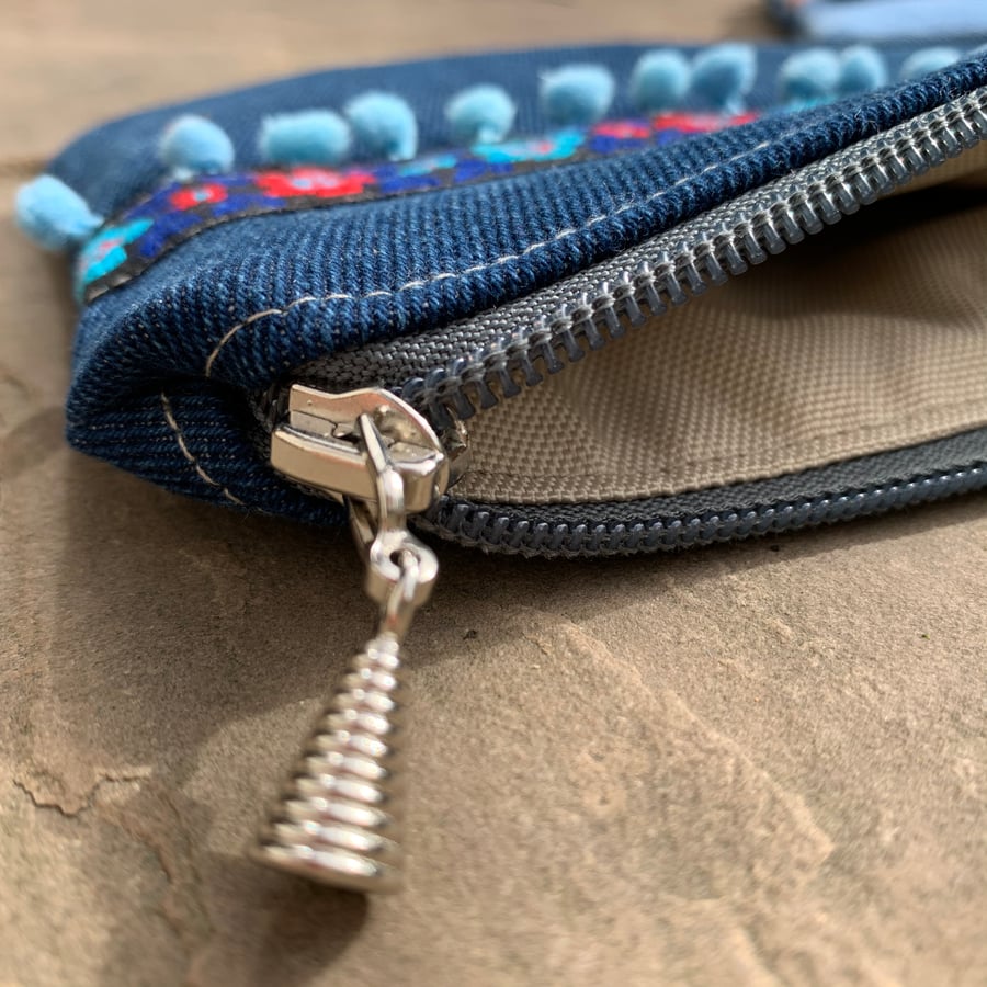 Recycled denim pencil case - Folksy